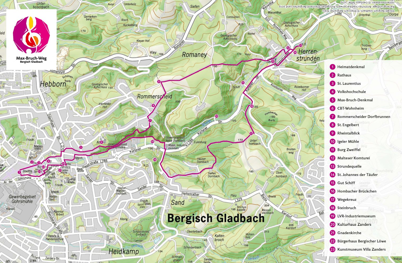 Mit der FDP und einem Experten den Max-Bruch-Weg erwandern ...