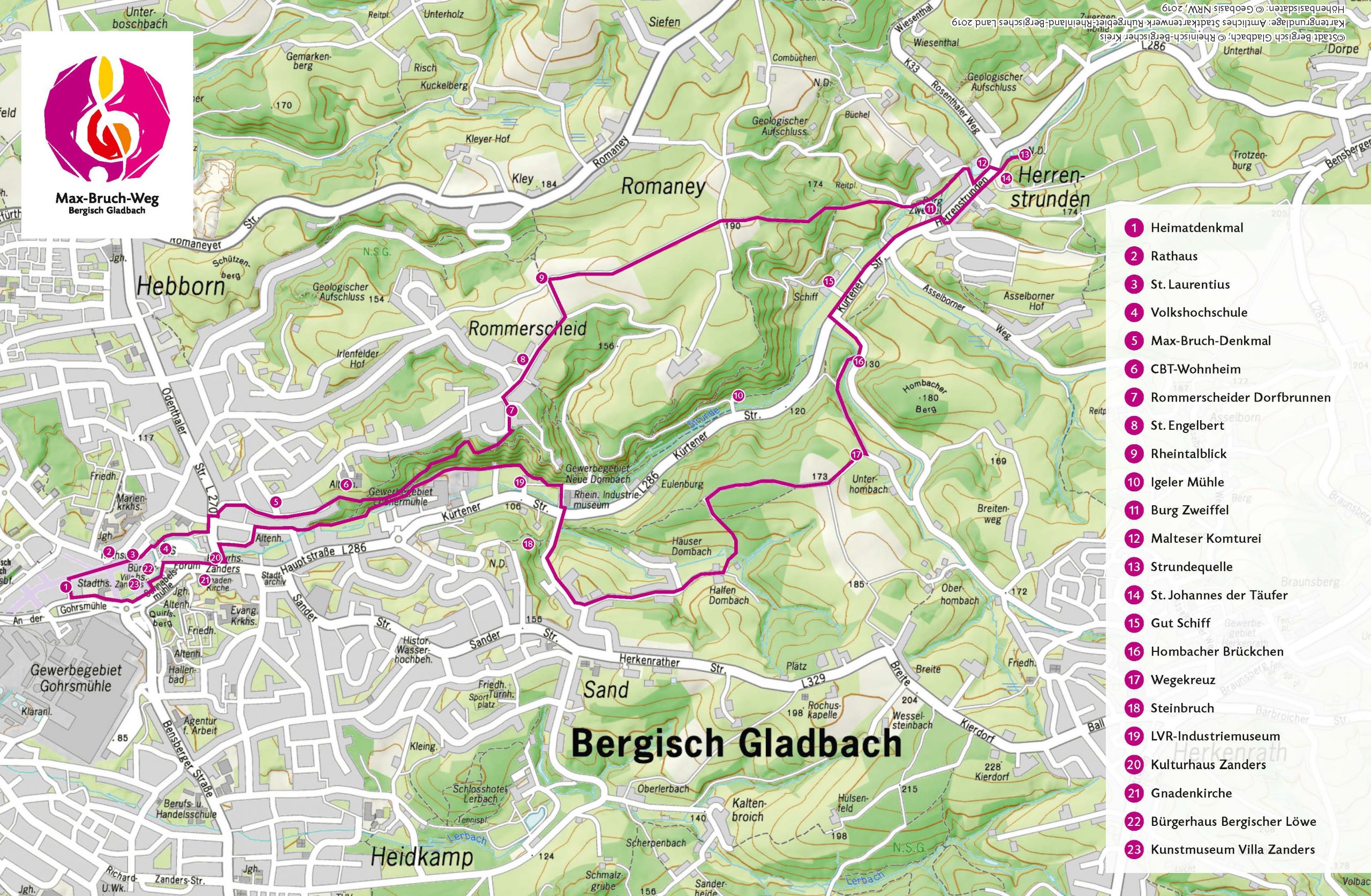 Mit der FDP und einem Experten den Max-Bruch-Weg erwandern ...