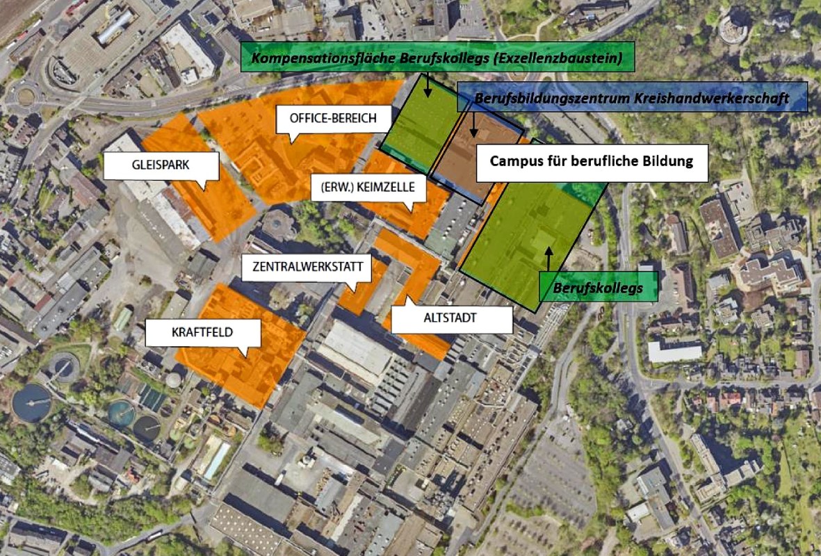 Beide Berufskollegs sollen auf das Zanders-Areal umziehen - Bürgerportal Bergisch Gladbach