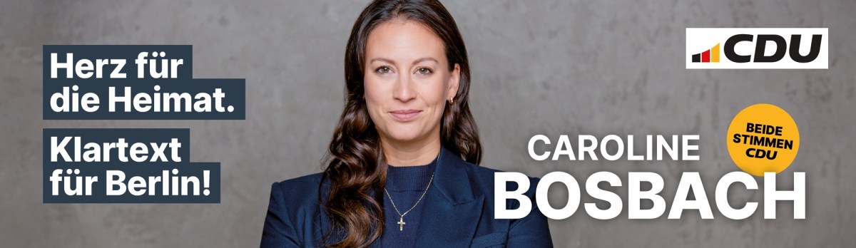 Caroline Bosbach will für die CDU Rhein-Berg in den Bundestag ...